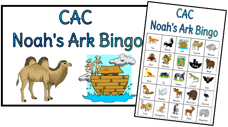 Noah's Ark Bingo: Carol's Affordable Curriculum Online store