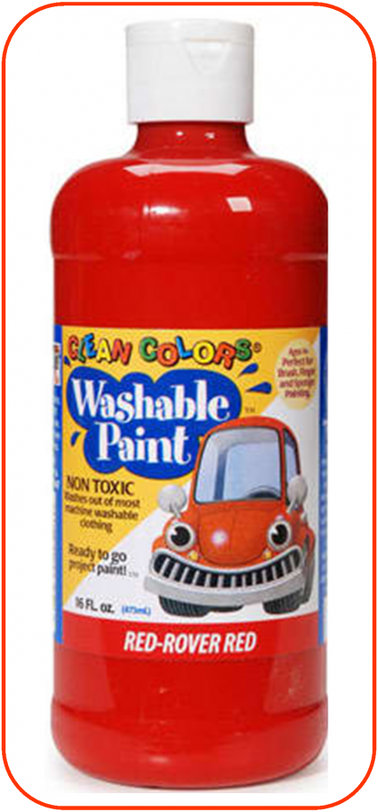 Red Washable Paint: Carol's Affordable Curriculum Online store