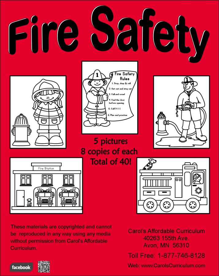 Fire Safety: Carol's Affordable Curriculum Online store