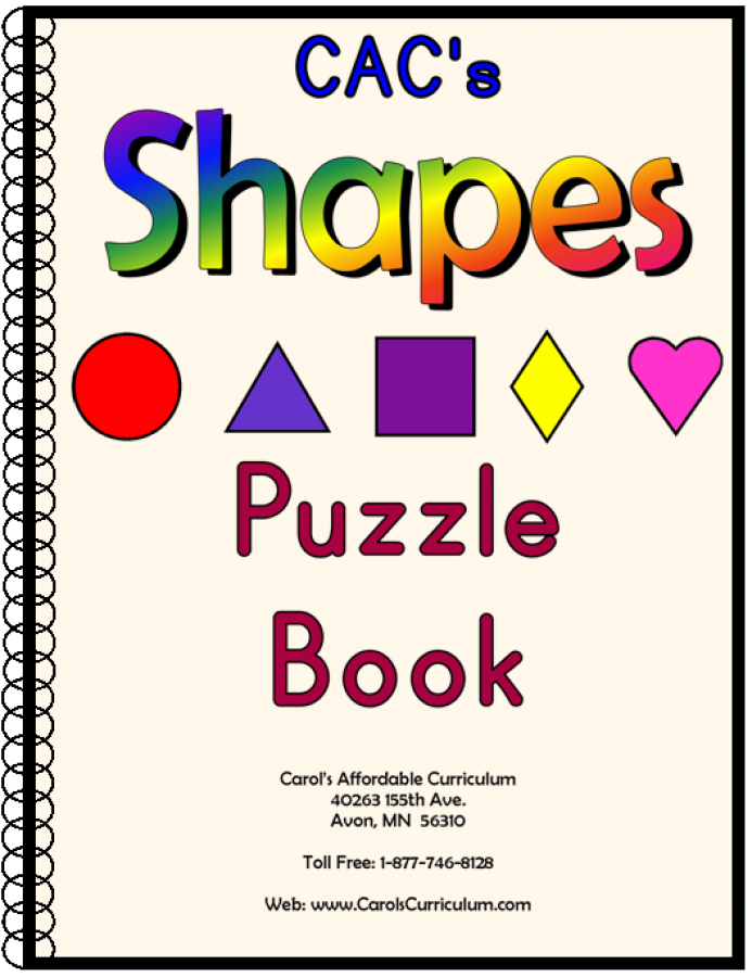 Shapes Puzzle Book: Carol's Affordable Curriculum Online store