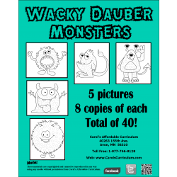 Tropical Fish Daubers: Carol's Affordable Curriculum Online store